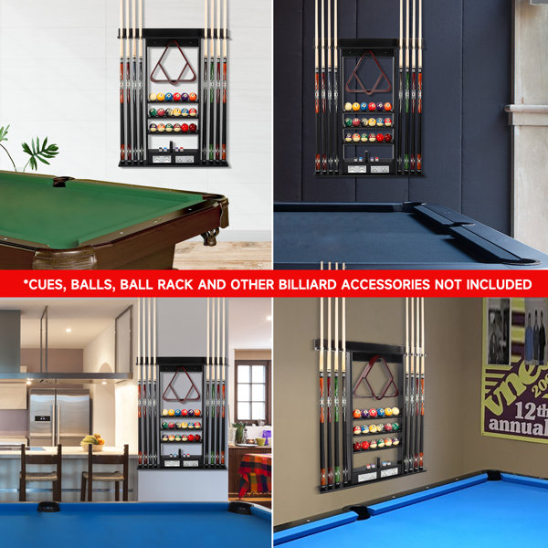 GSE Games & Sports Expert Deluxe Pool Cue Rack & Reviews | Wayfair