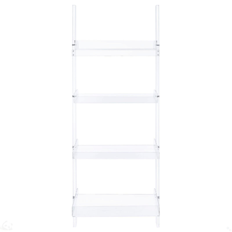 Brayden Studio® Clear Acrylic Ladder Bookcase | Wayfair