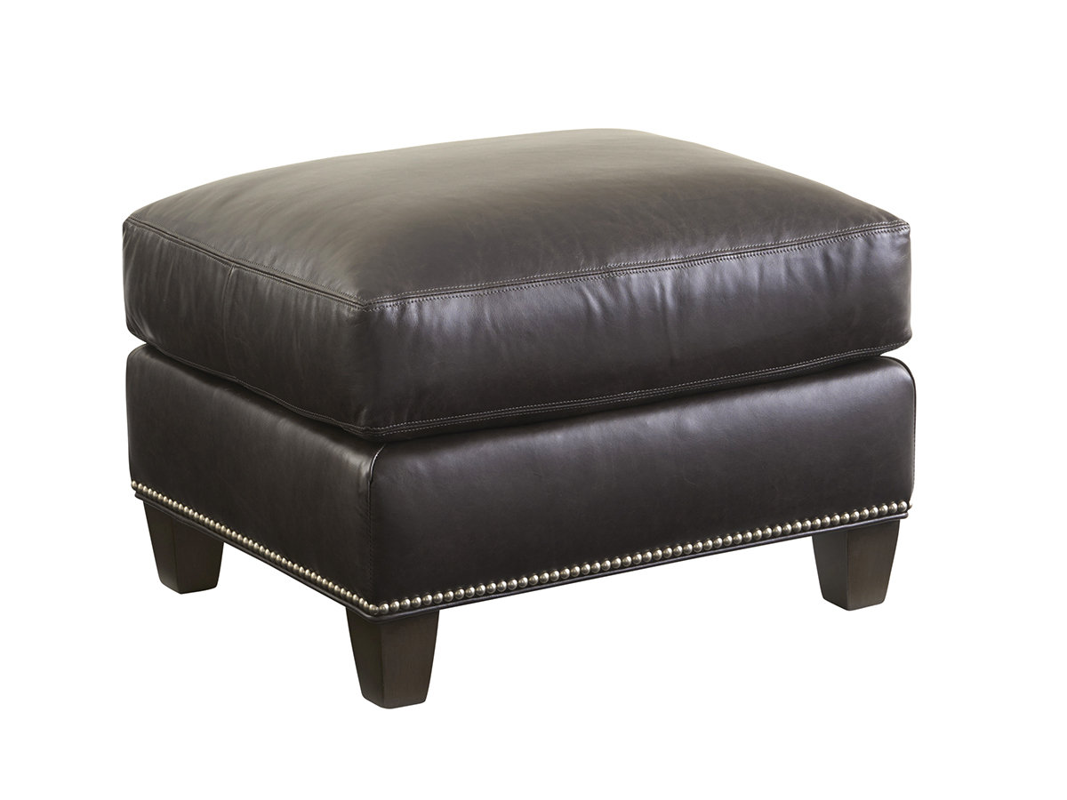 Lexington Strada Leather Ottoman | Wayfair