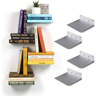 Rebrilliant Floating Invisible Bookshelves, Wall-Mounted Aluminum Set ...