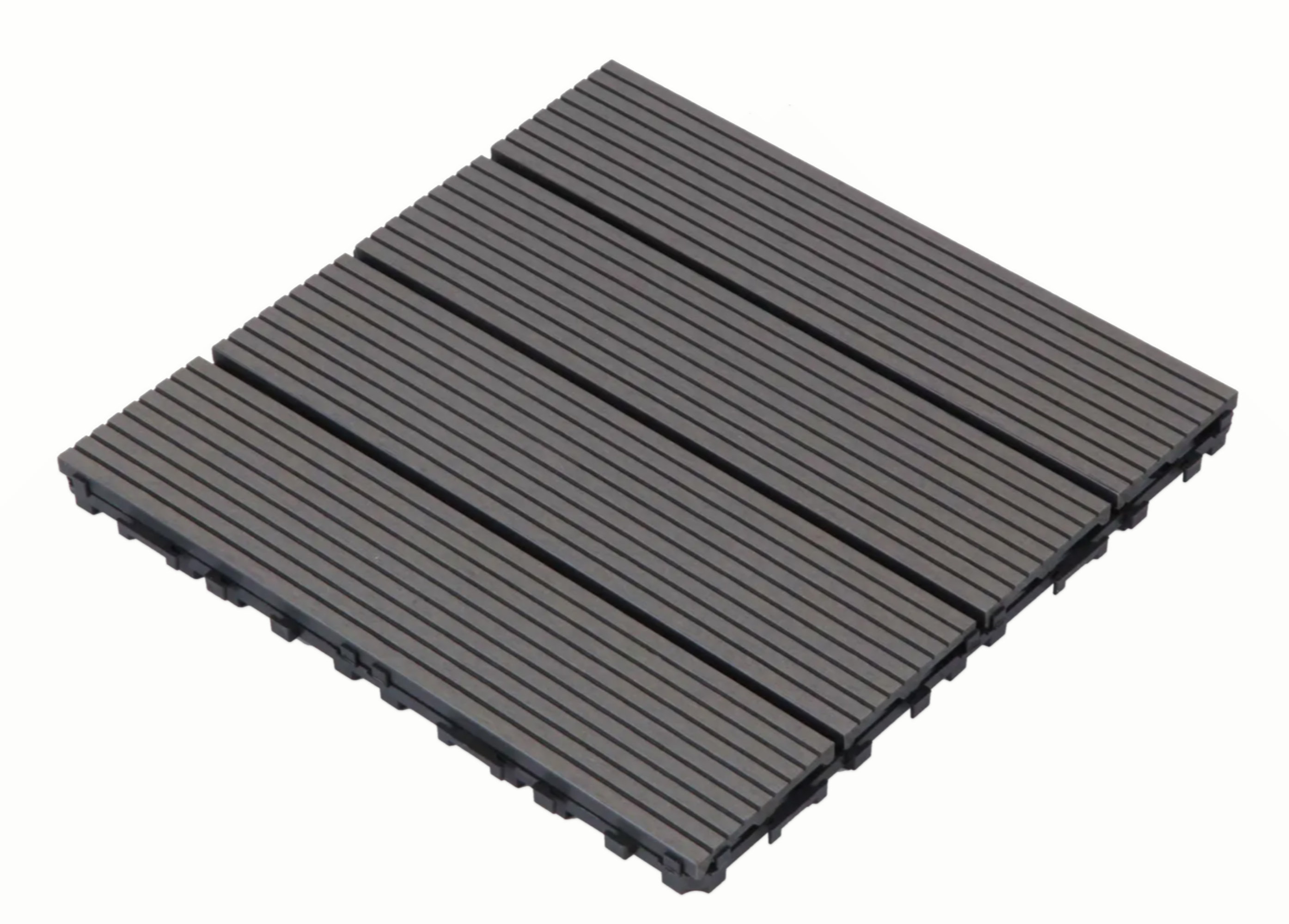 Go Peak Track Wood Plastic Composite Deck Tiles Set Of 20Pcs, Composite ...