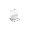 Azar Displays Bottom Loading Clear Acrylic T-Frame Sign Holder 5" Wide ...