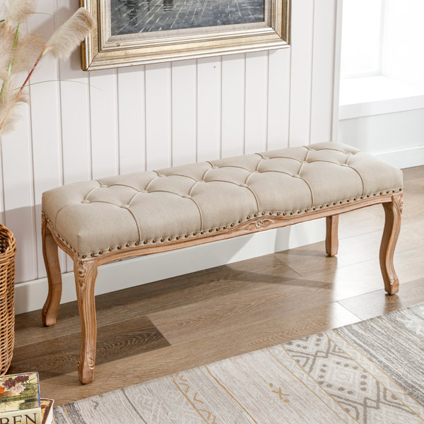 Laurel Foundry Modern Farmhouse Barajas Upholstered Bench & Reviews ...