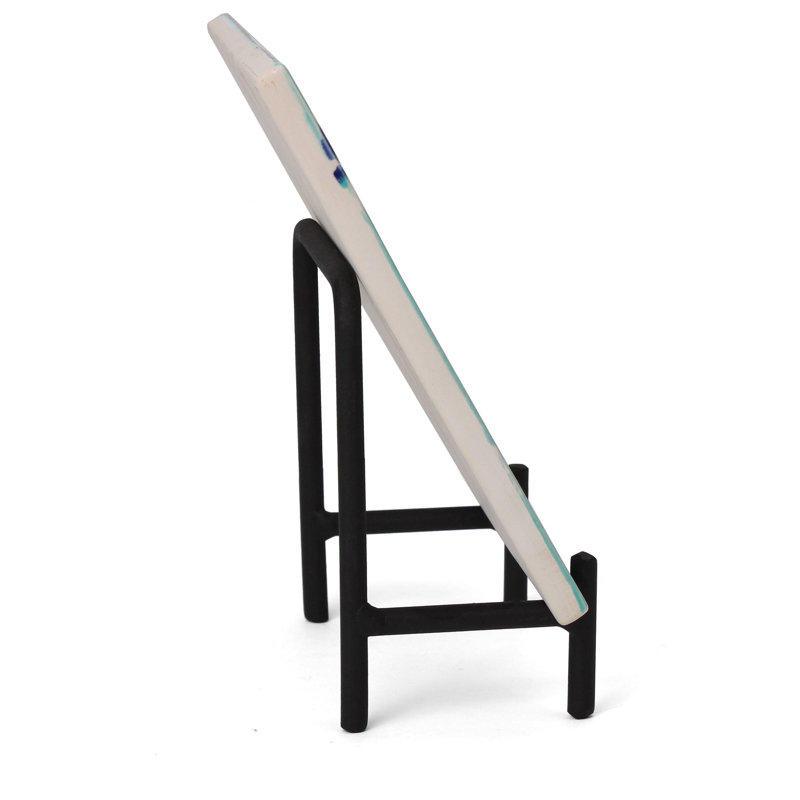 Ebern Designs Angelick Metal Plate Stand & Reviews | Wayfair