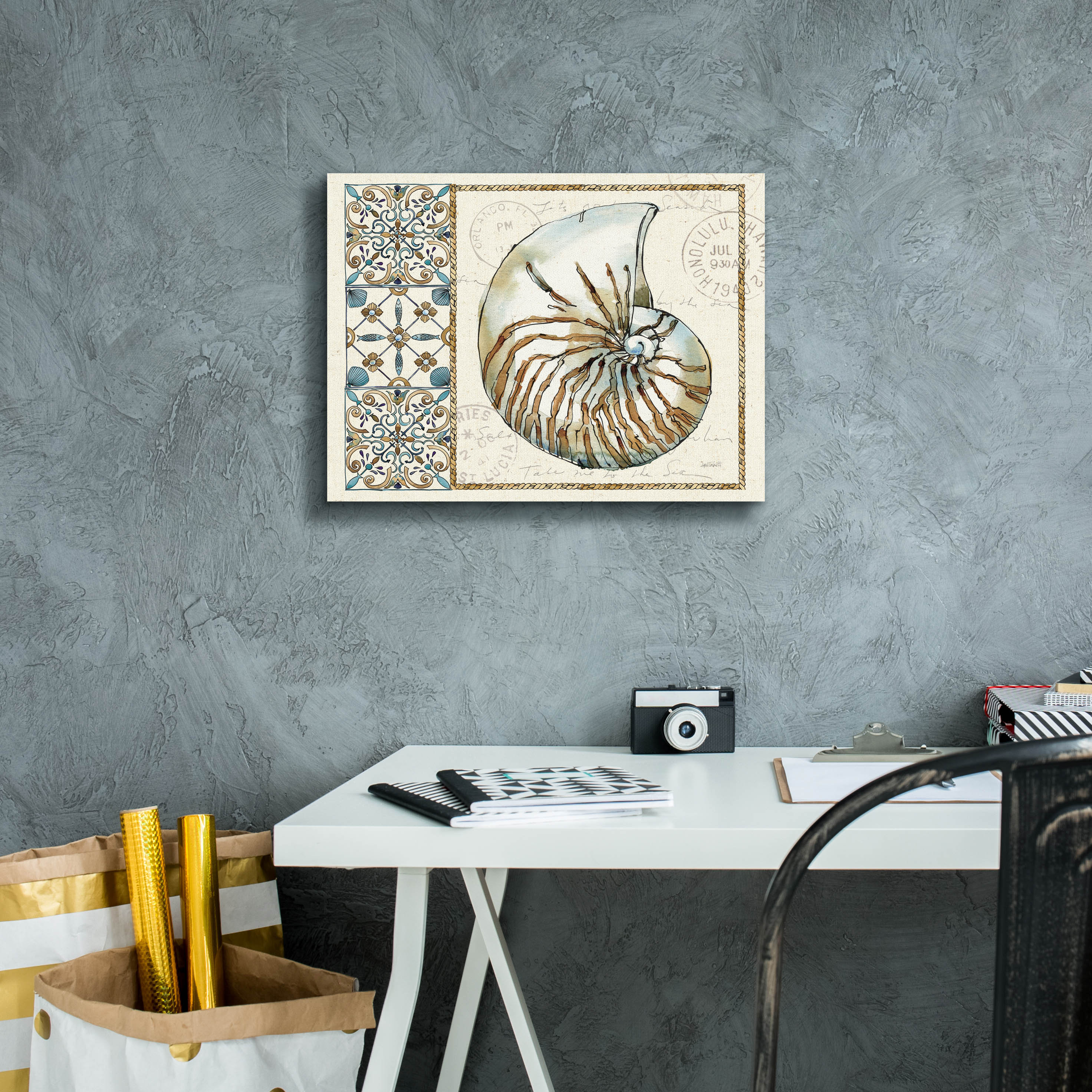 Highland Dunes Epic Graffiti 'Coastal Breeze 1' by Anne Tavoletti ...