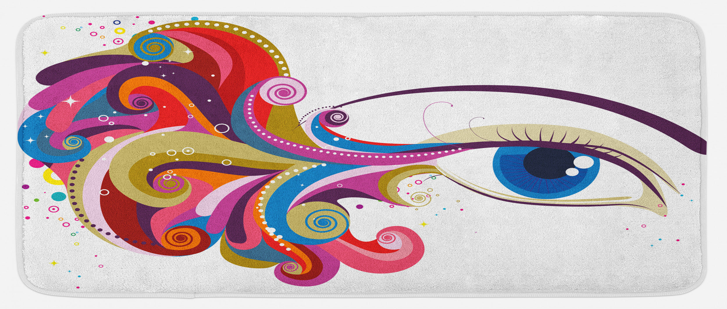 East Urban Home Abstract Artwork Woman's Eye Colorful Vibrant Swirls ...