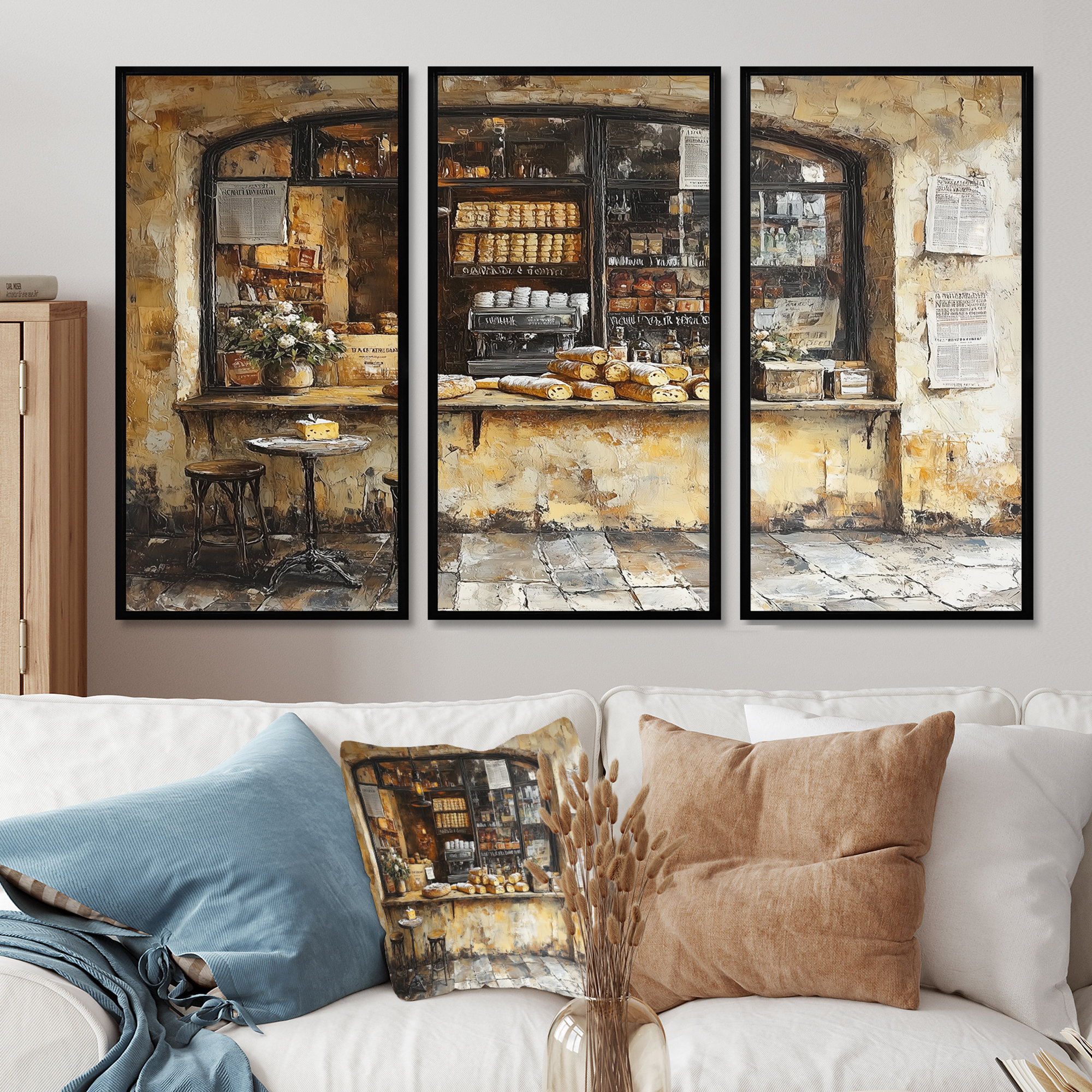 Astoria Grand French Cafe Baguette Et Fromage III - French Cafe Wall ...