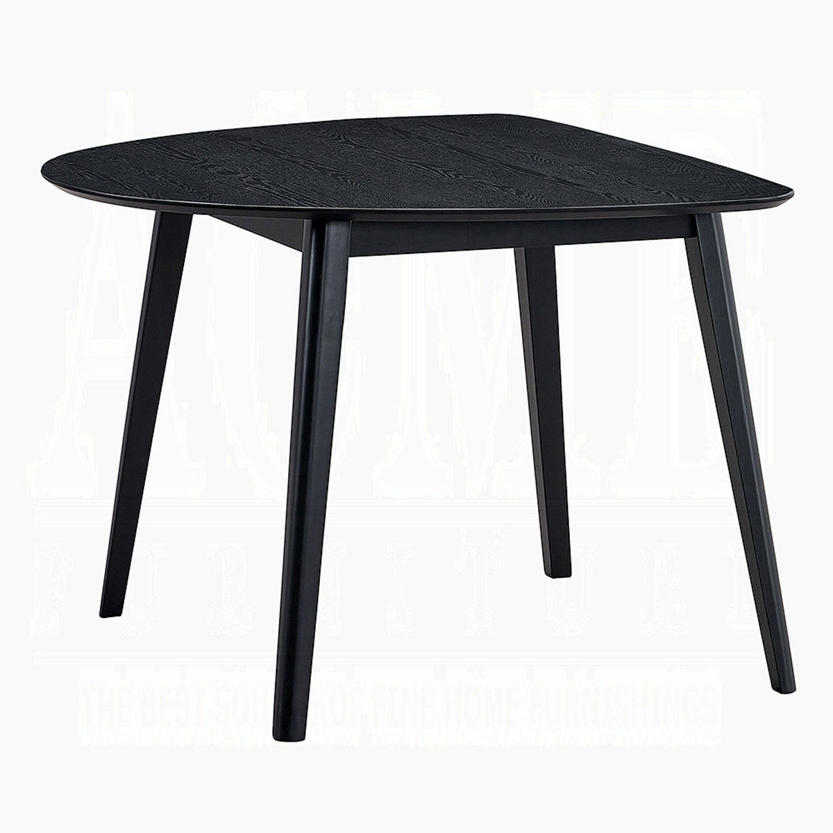 Ophelia & Co. Contemporary Black Finish Dining Table 1Pc Wooden Kitchen ...