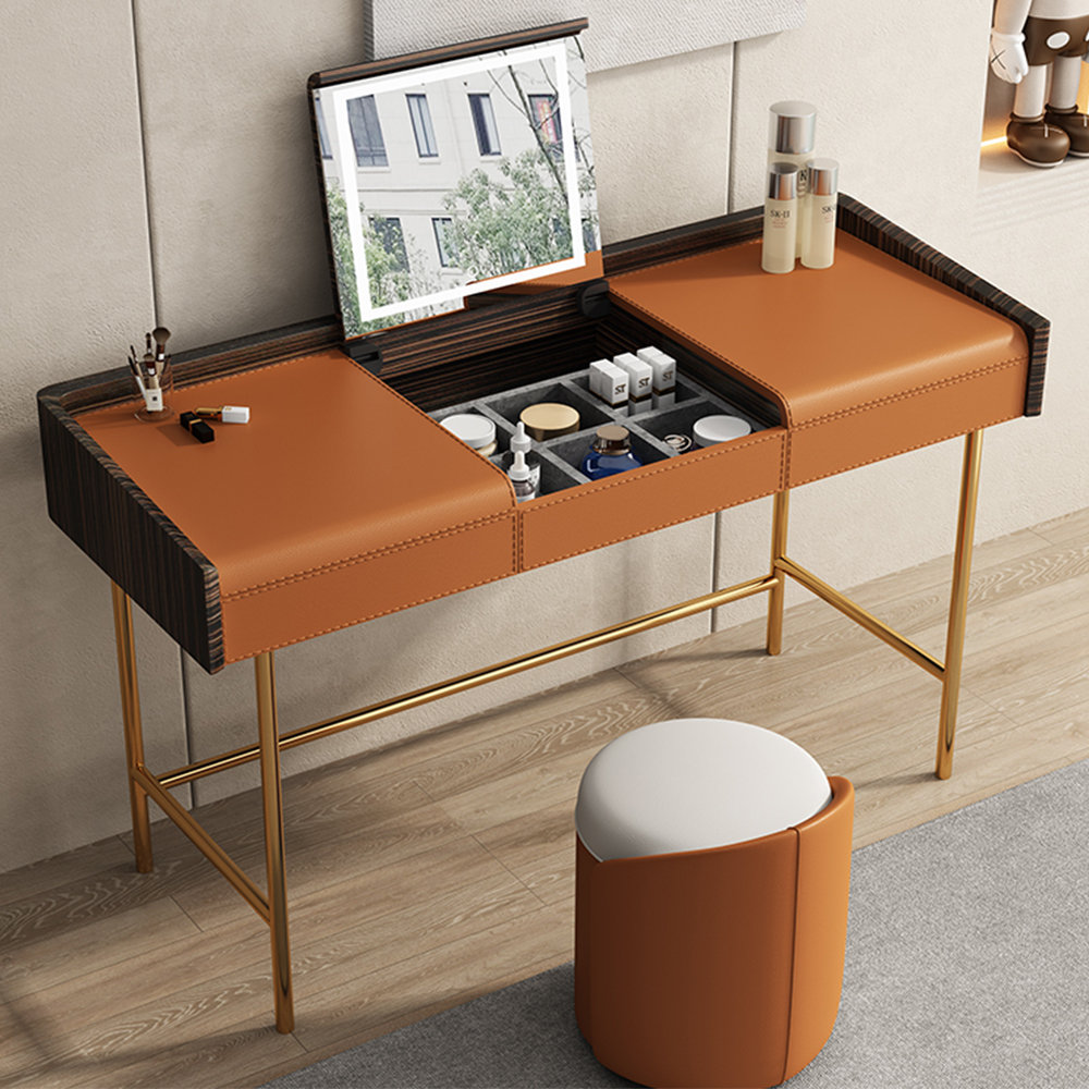 parkerlees Simple solid wood clamshell mirror dresser | Wayfair