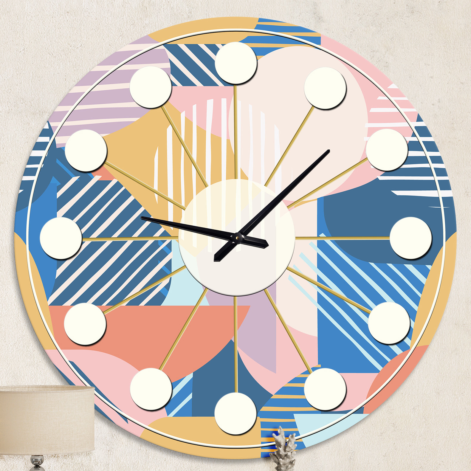 East Urban Home Trendy Contemporary Geometry Shapes Pattern - Mid ...