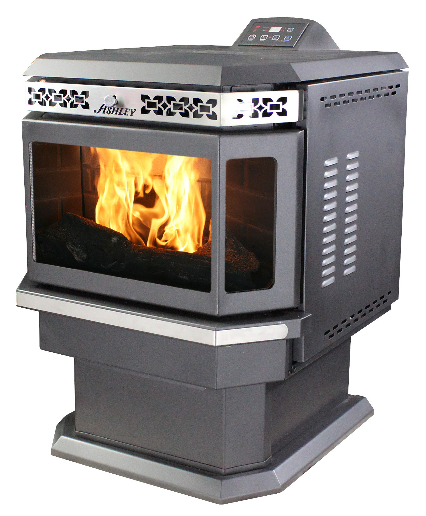 Ashley Hearth Ashley Bay Front Pellet Heater - Solid Fuel Appliance ...