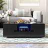 Wrought Studio™ Modern High Glossy Rectangle Coffee Table, Stylish ...