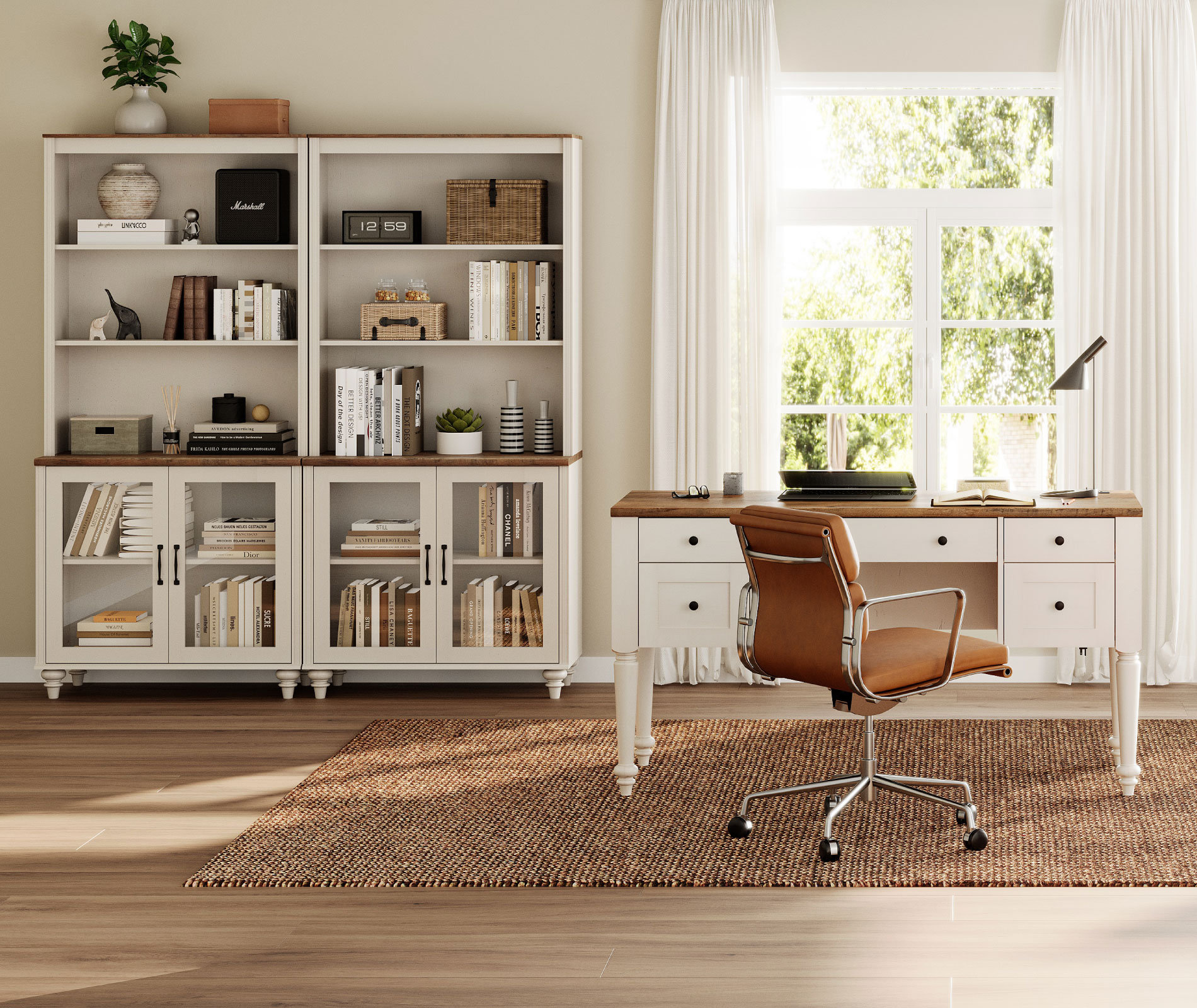 Alcott Hill 2 - Piece Office Set, 56" Executive Desk & Set Of 2 ...