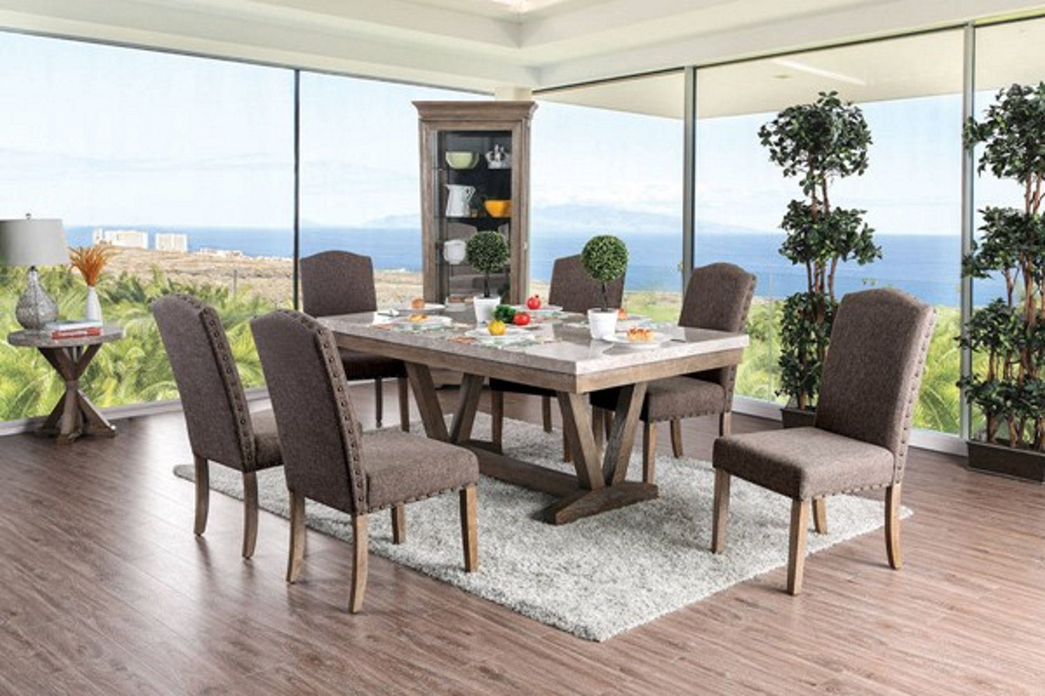 Greyleigh™ Doniphan 42" W x 72" L Trestle Dining Table | Wayfair