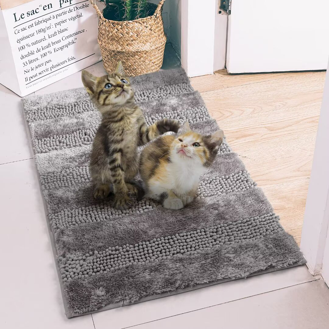 Ebern Designs Thick Bath Rugs Set For Bathroom Water Absorbent & Non ...