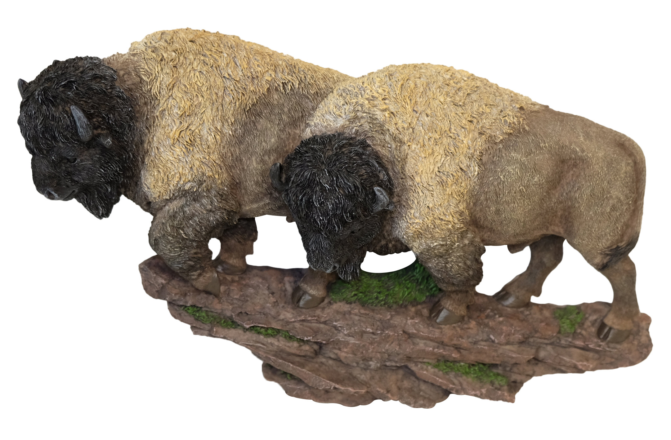 Union Rustic Double North American Bison Hanging Wall Décor | Wayfair