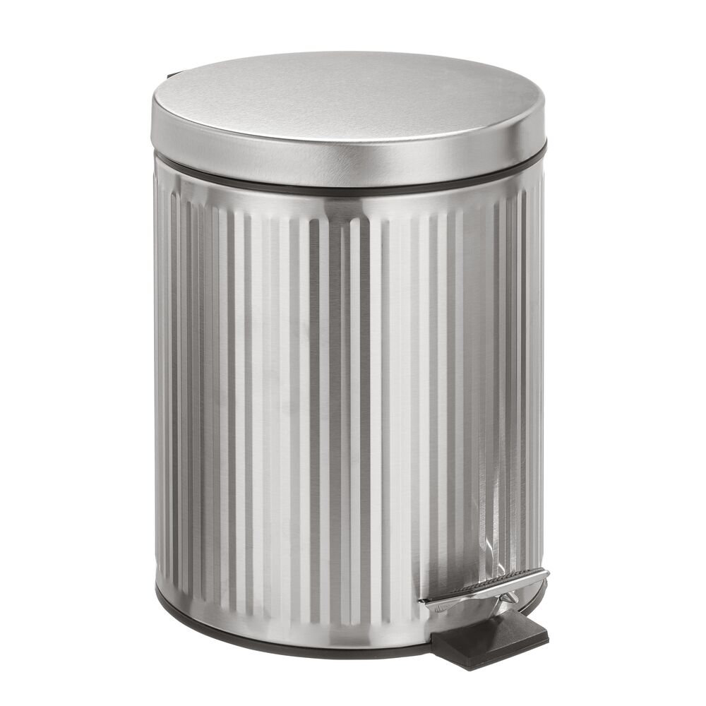 iDesign Fluted 5L Round Metal Step Can & Reviews | Wayfair