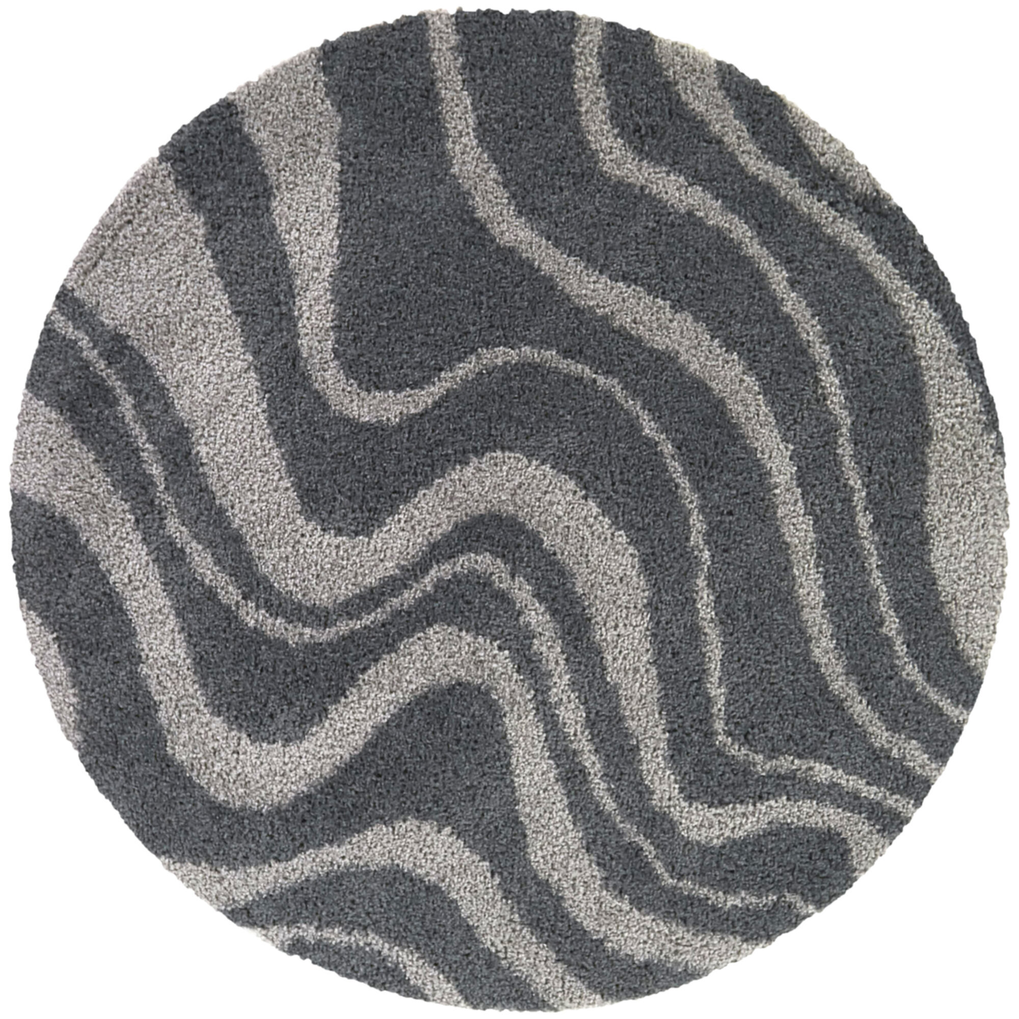 Wrought Studio™ Chuipek Abstract Machine Made Round 5'3" Polypropylene ...