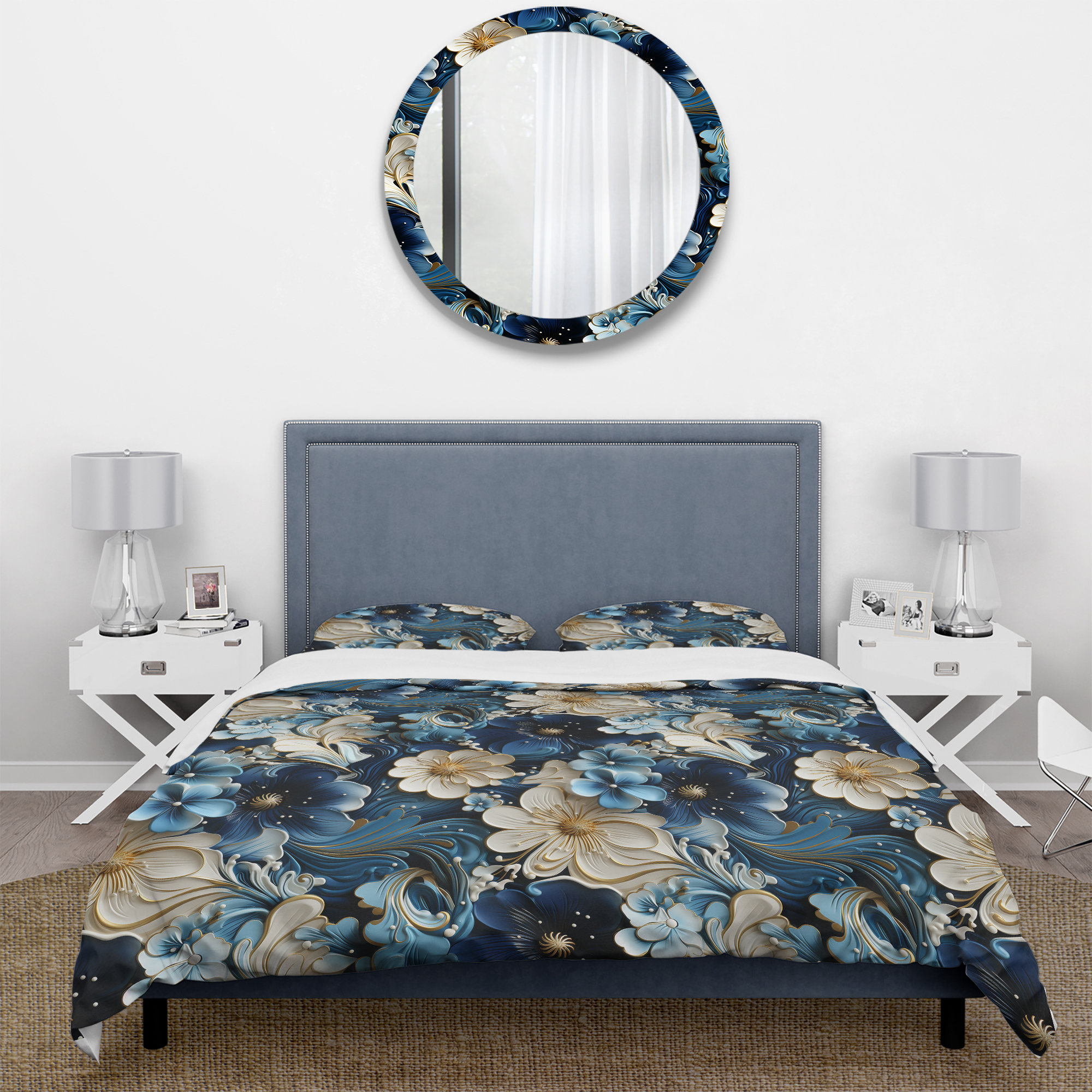 Design Art Nautical Allure Paisley Pattern Bedding | Wayfair