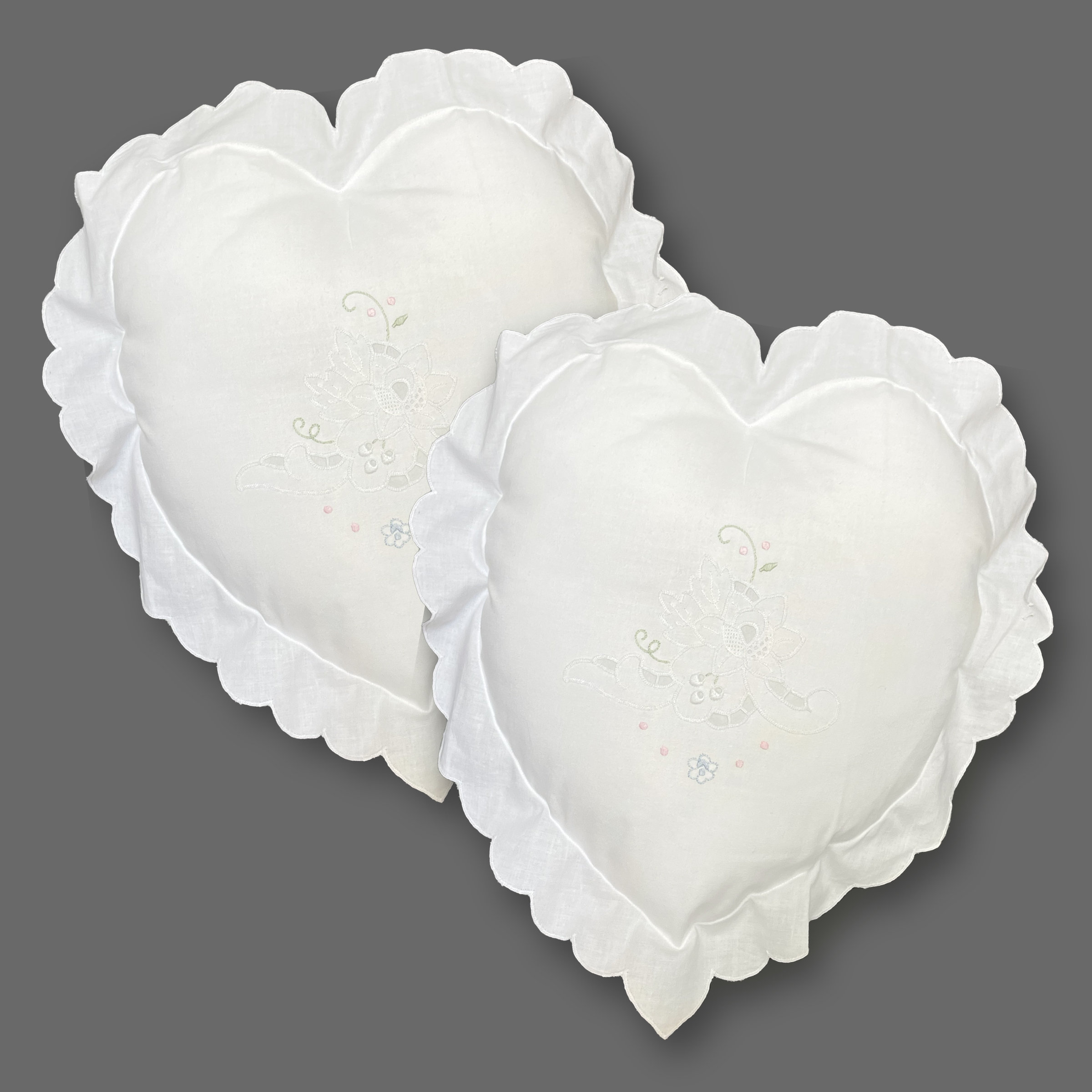 Modern Heirloom Duette Heart 2-Piece Pillow Set | Wayfair
