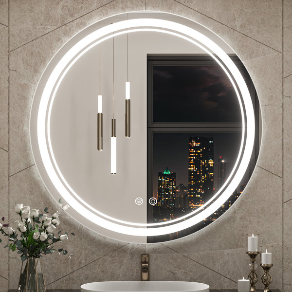 Round Bathroom & Vanity Mirrors | Wayfair