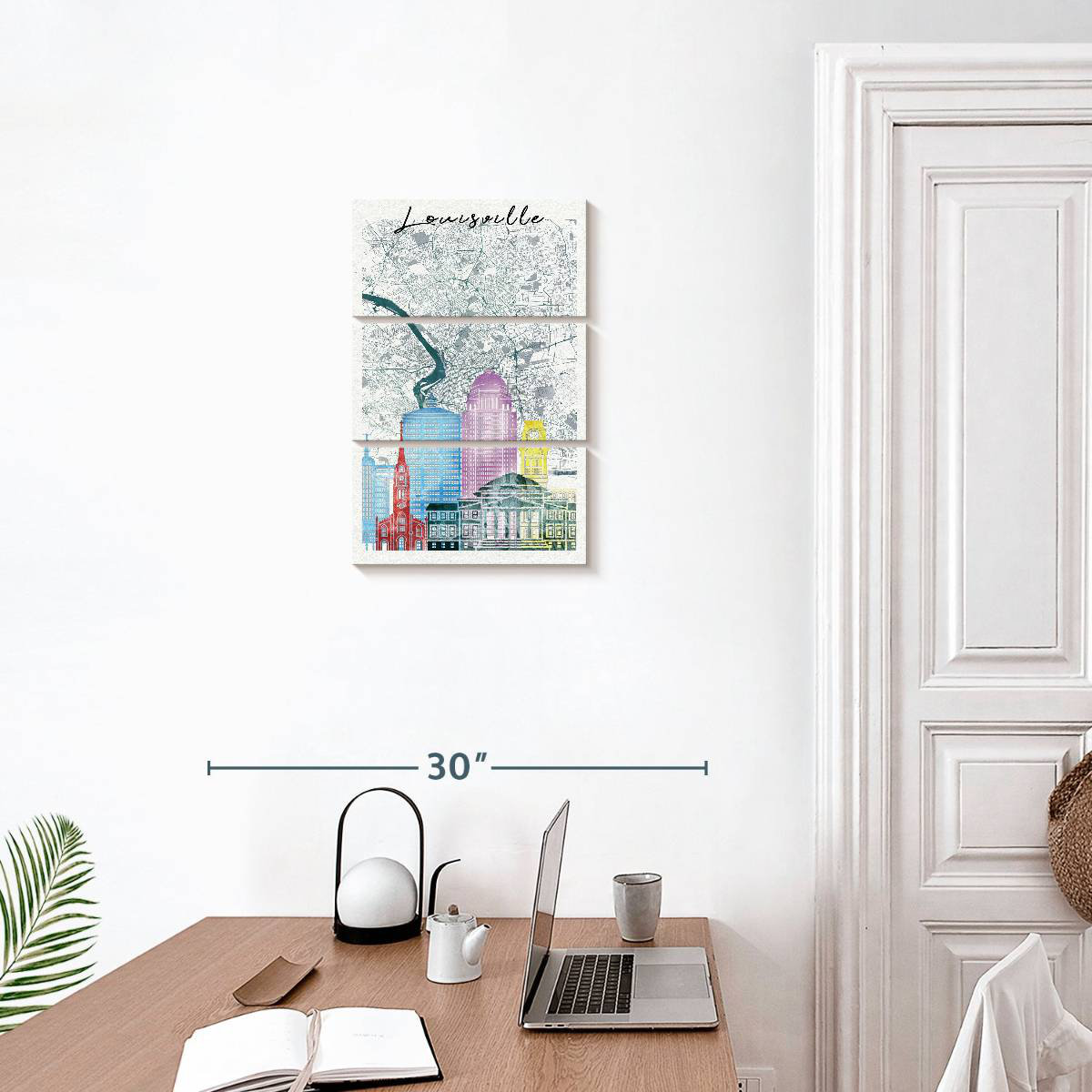 Breakwater Bay Aliaz Louisville Skyline City Map - Wayfair Canada