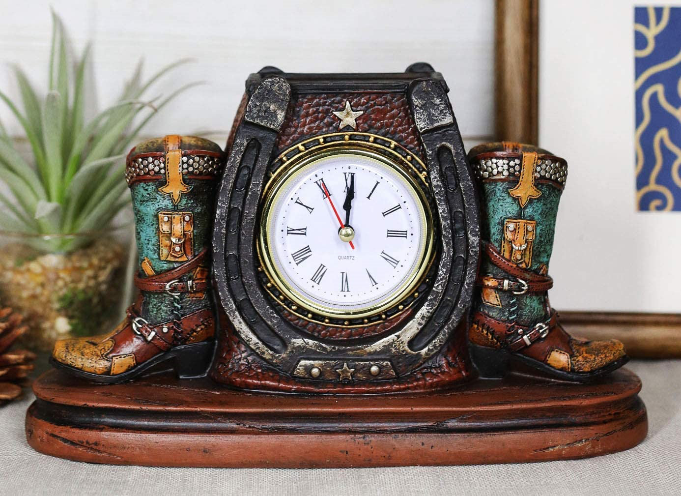 Trinx Jonesha Country Western Star Lucky Horseshoe Turquoise Cowboy ...