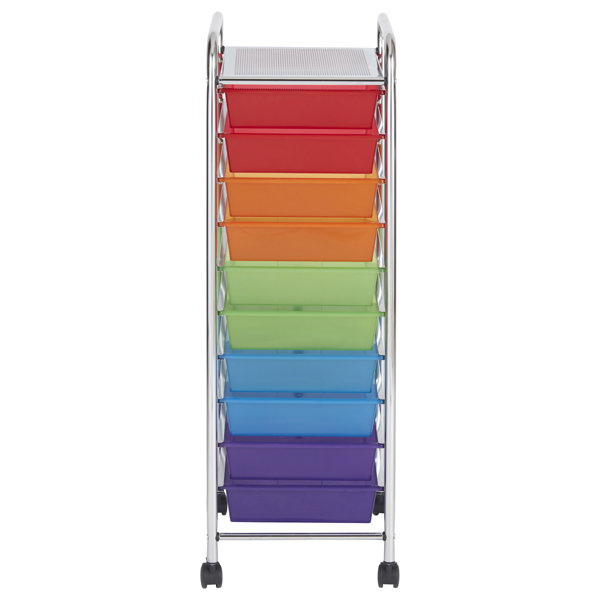 ECR4Kids 10-Drawer Mobile Organizer, Storage Cart & Reviews | Wayfair