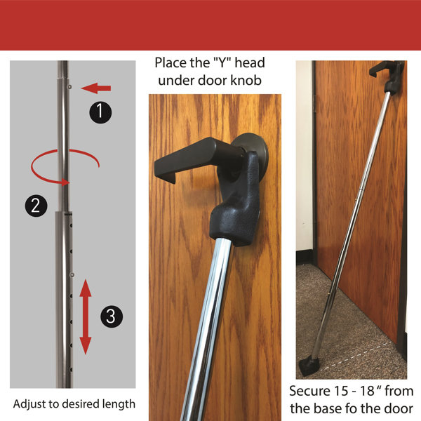 Security Man SecurityMan 2 In 1 Security Bar Sliding Door , Adjustable ...