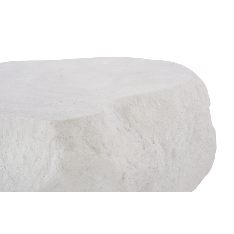 Phillips Collection White Stone Coffee Table, Roman Stone | Wayfair