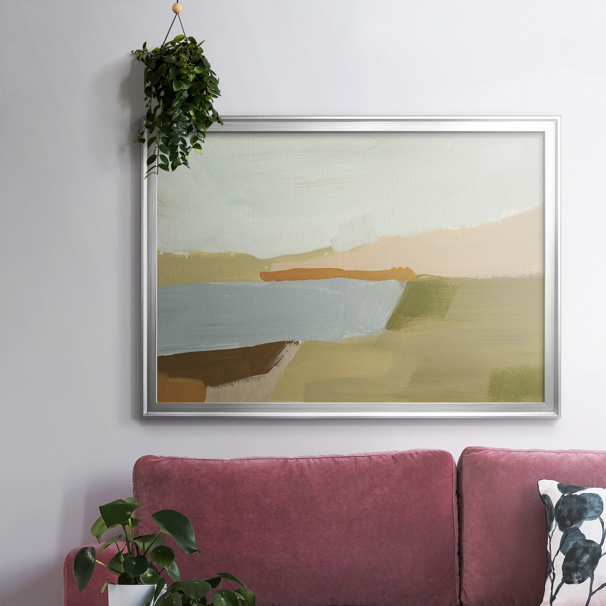 Highland Dunes Stacked Landscape I Framed On Canvas Print | Wayfair