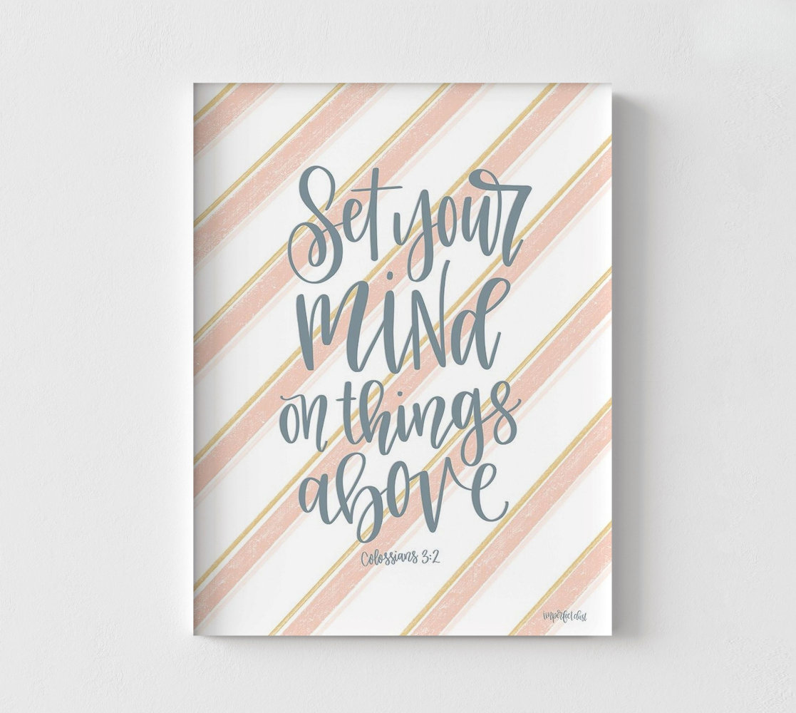 WeFrameArt Set Your Mind On Things Above I, Framed Colossians 3:2 ...