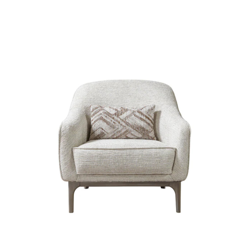 Rosecliff Heights Dylan Ivory Linen Chair | Wayfair