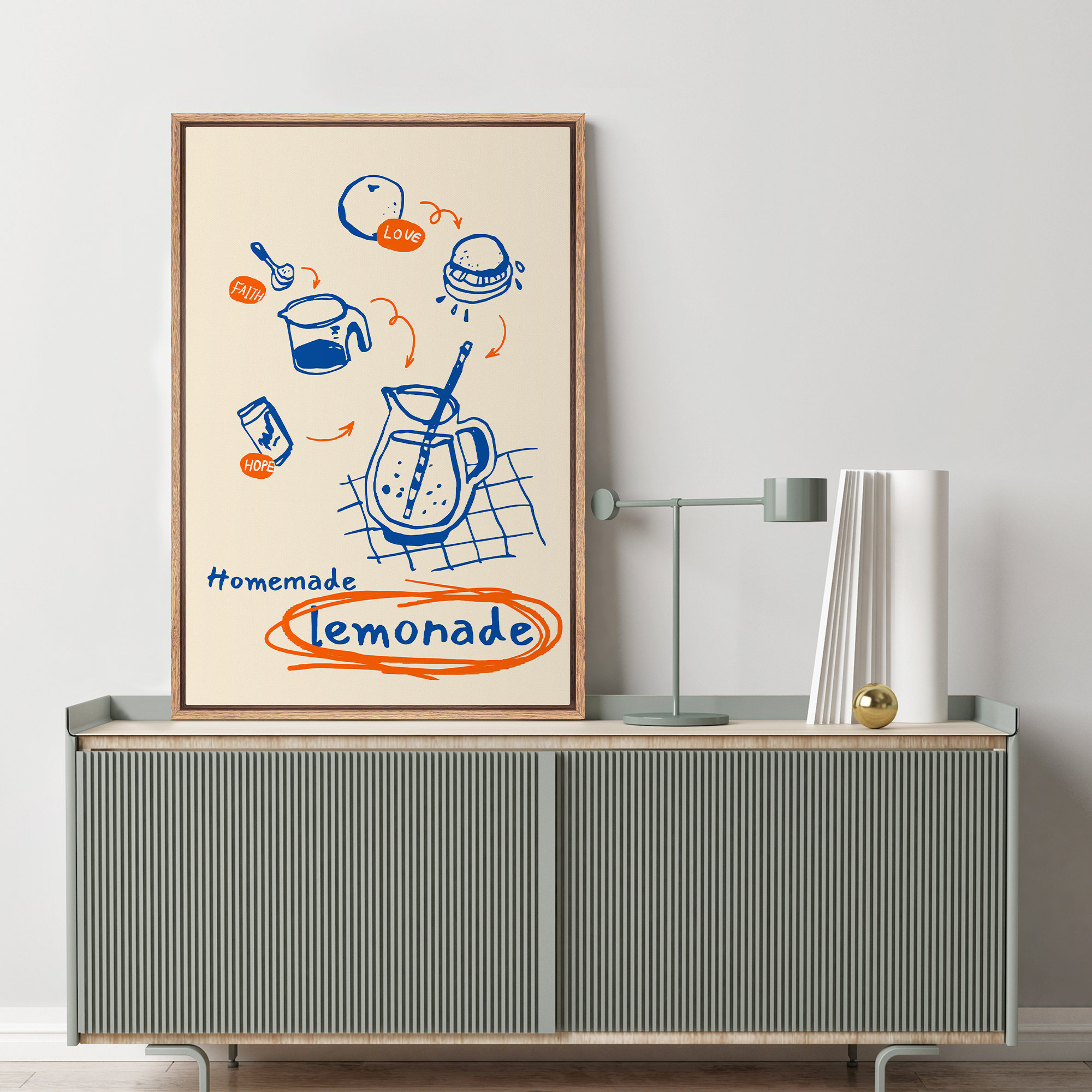 wall26 Lemonade Art Cute Kitchen Wall Art Lemonade Poster Bar Art ...