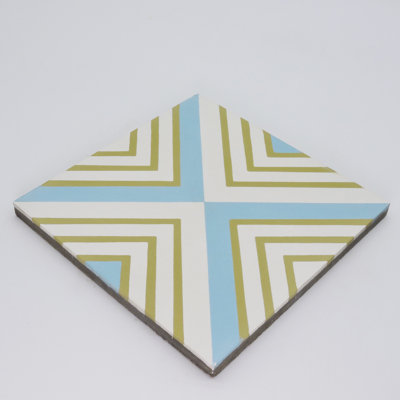 Moroccan Mosaic Menara 8" x 9" Cement Patterned Wall & Floor Tile ...