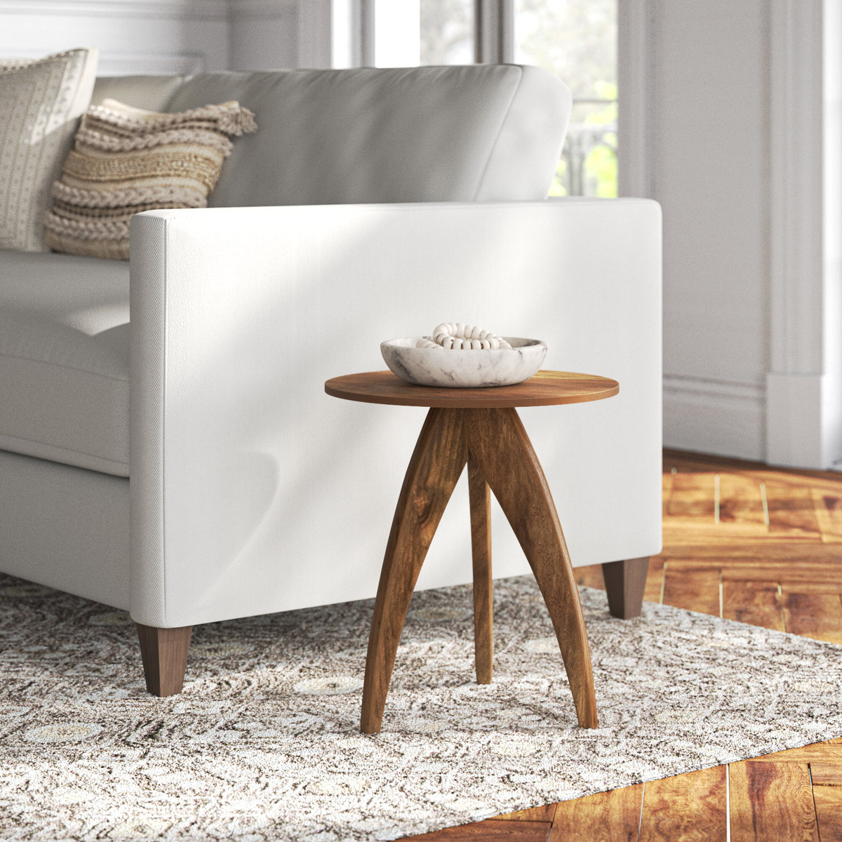 Joss & Main Laverne Solid Wood 3 Legs End Table & Reviews | Joss & Main