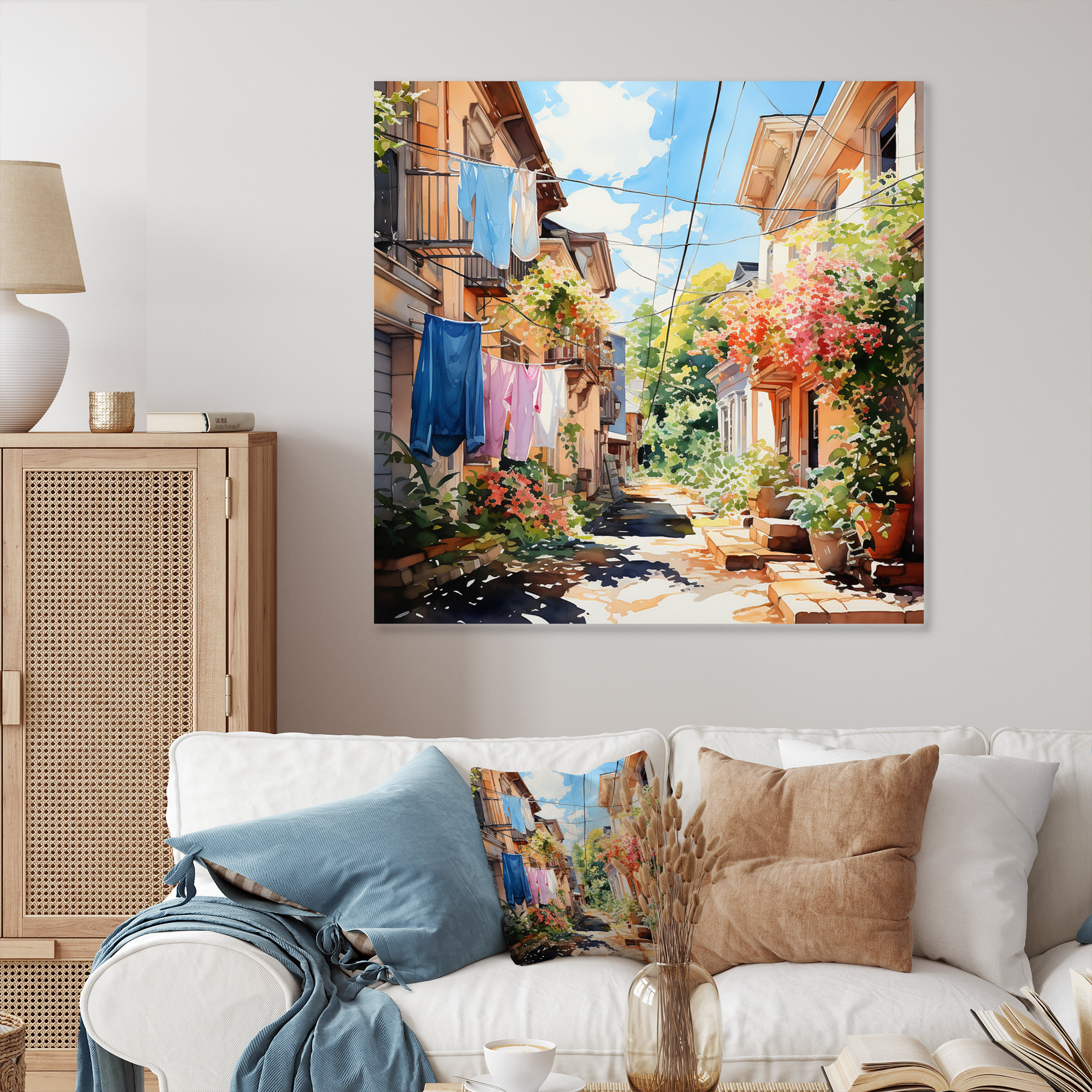 Red Barrel Studio Jour de lessive en Italie II - salle de bain et ...