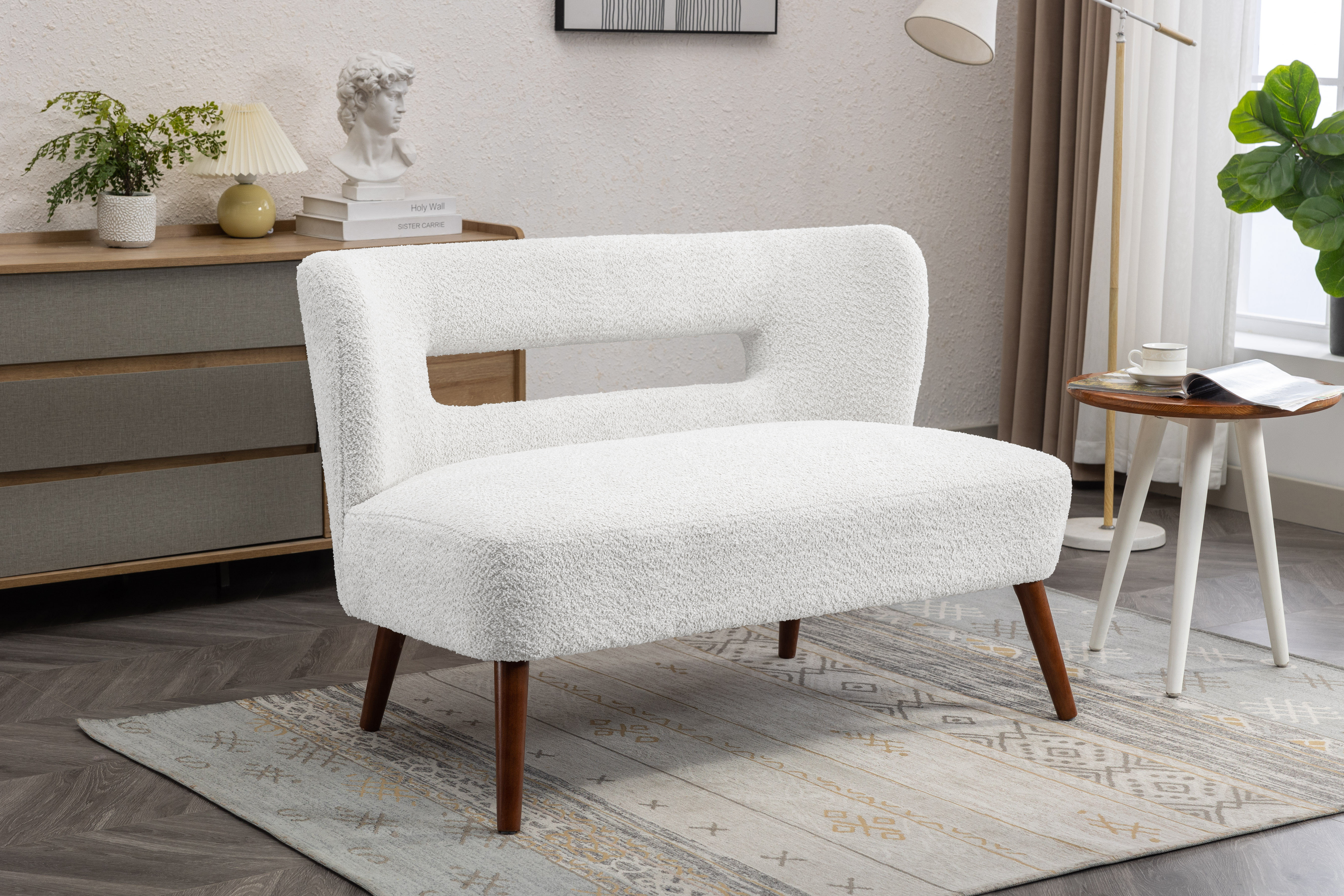 Wade Logan® Ashyia 45.47'' Loveseat with Rubberwood Legs "& Reviews ...