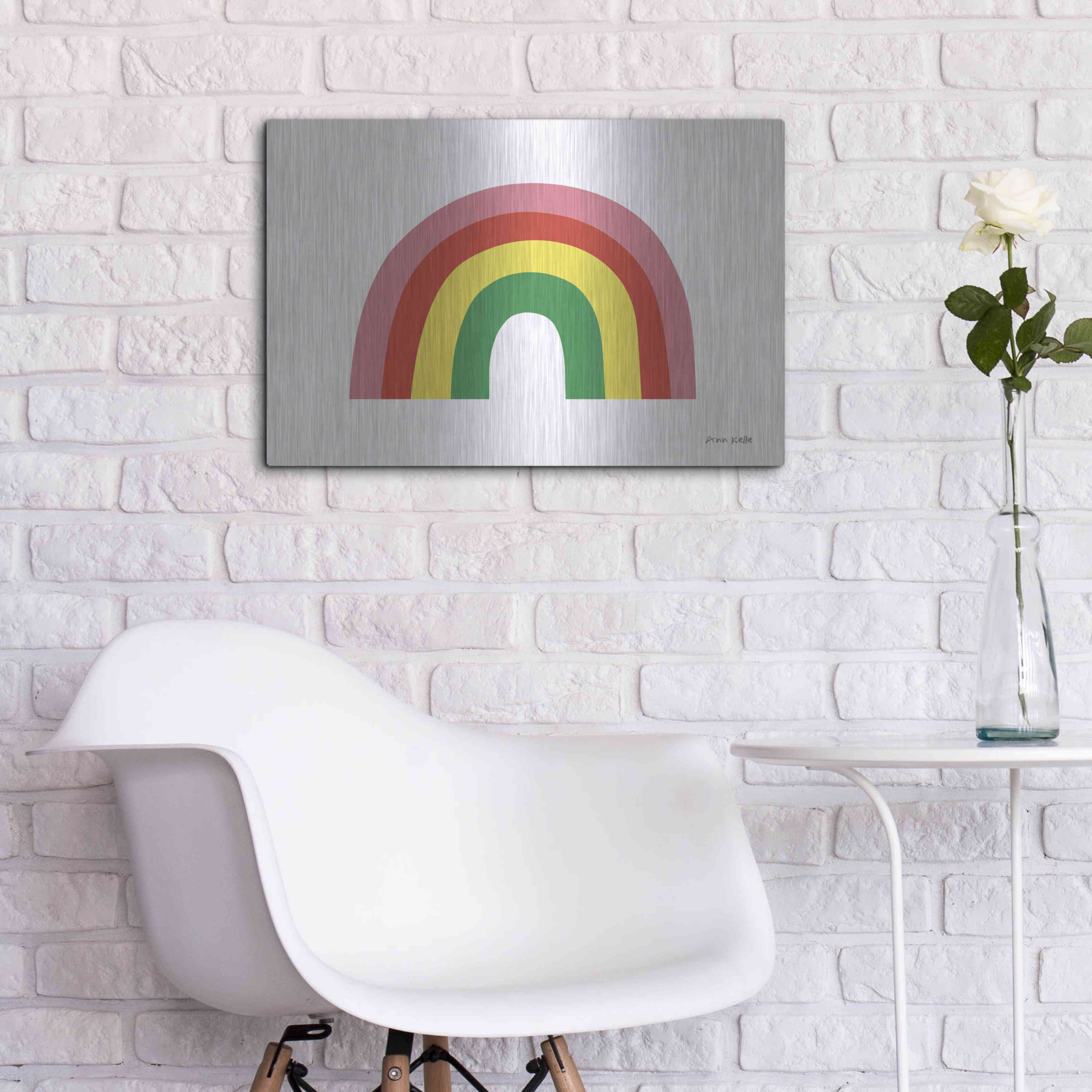 Isabelle & Max™ Rainbow I by Ann Kelle - Unframed Print on Metal | Wayfair