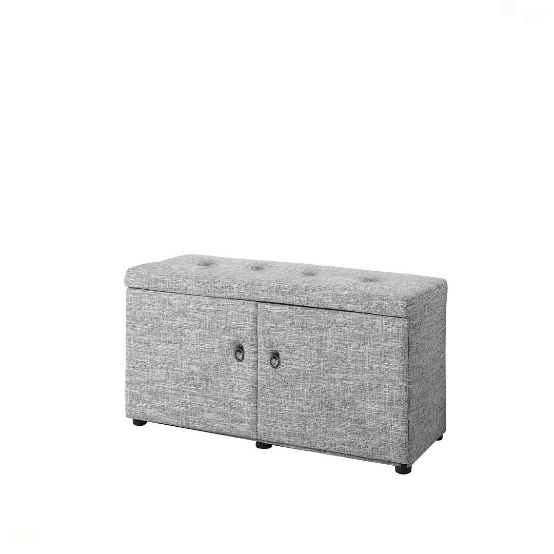 Breakwater Bay 18" Tall Storage Ottoman, Dove Gray | Wayfair