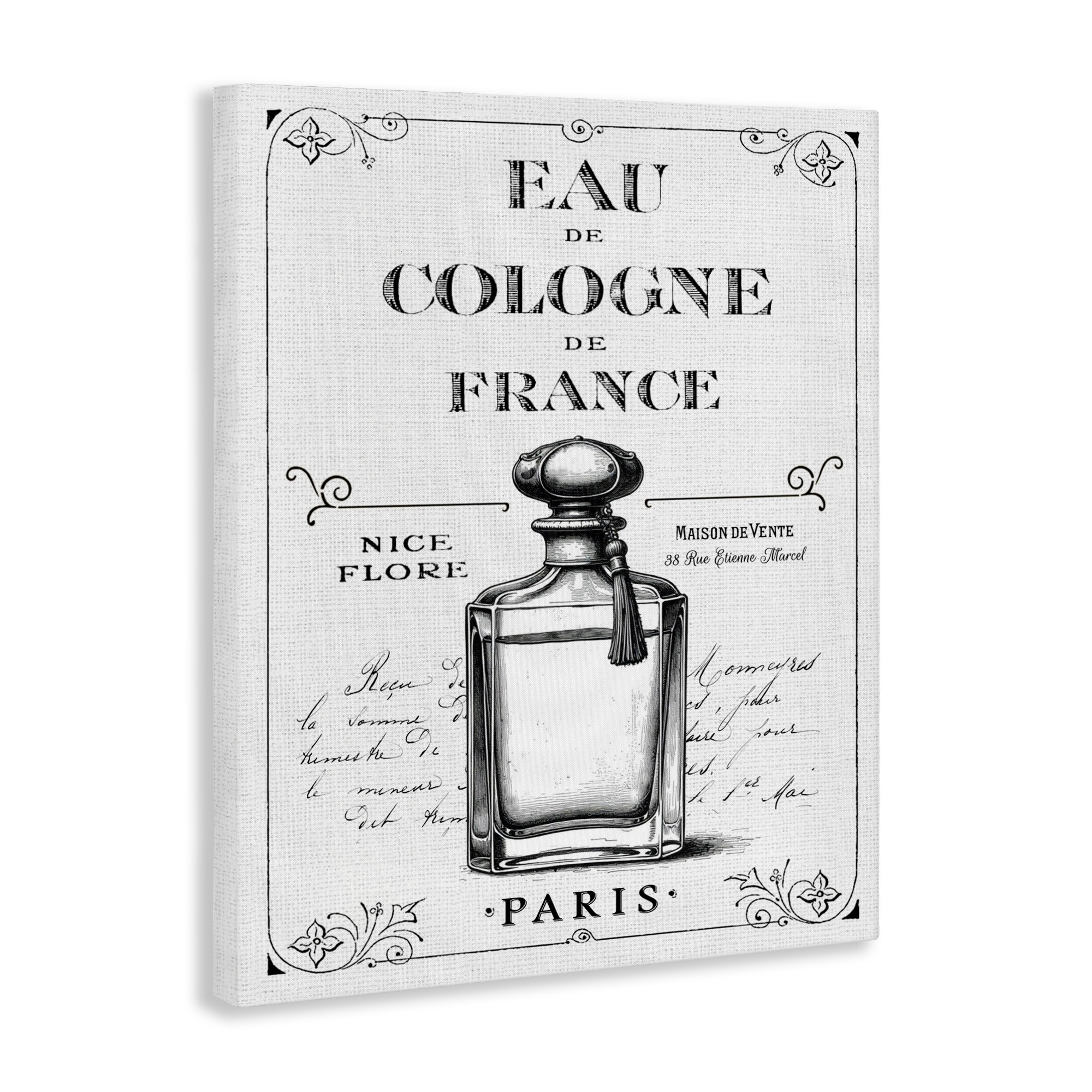 Ophelia & Co. Vintage French Cologne Canvas, design by Lettered and ...