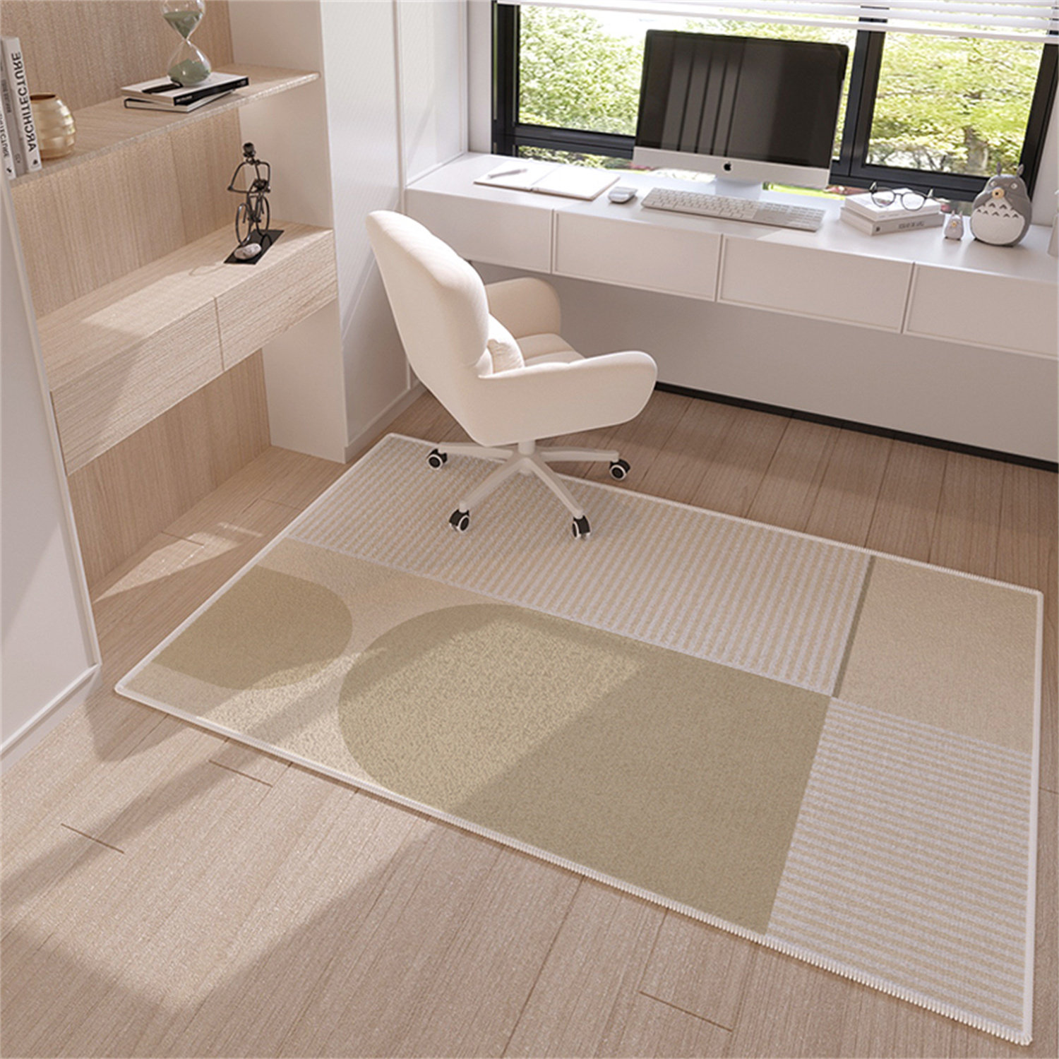 JINXI Study Room Carpet - Desk Chair Mat, High-End Bedroom Wood Floor ...