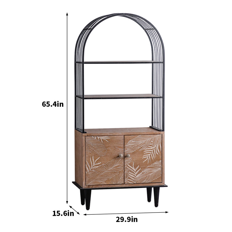 NICECABINET Rustic Vintage Magazine Rack Shelf Bookcase. | Wayfair