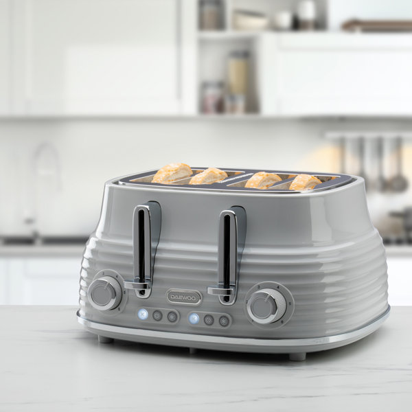 Daewoo Sienna 4 Slice Toaster With High Lift Handle Cream & Reviews ...