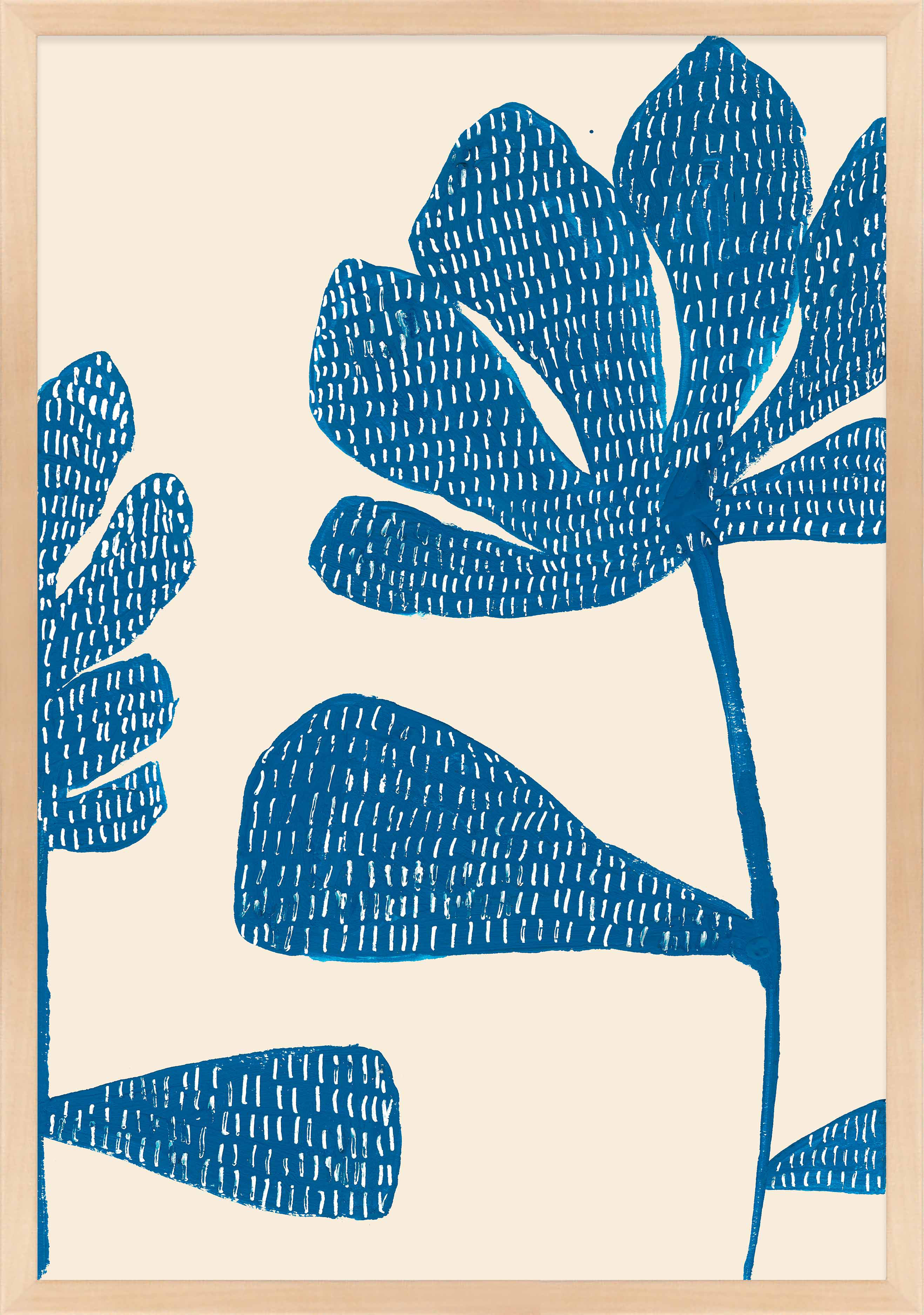 Red Barrel Studio® Ceramic Blue 1 by Andrea Stokes - Framed Wall Art ...