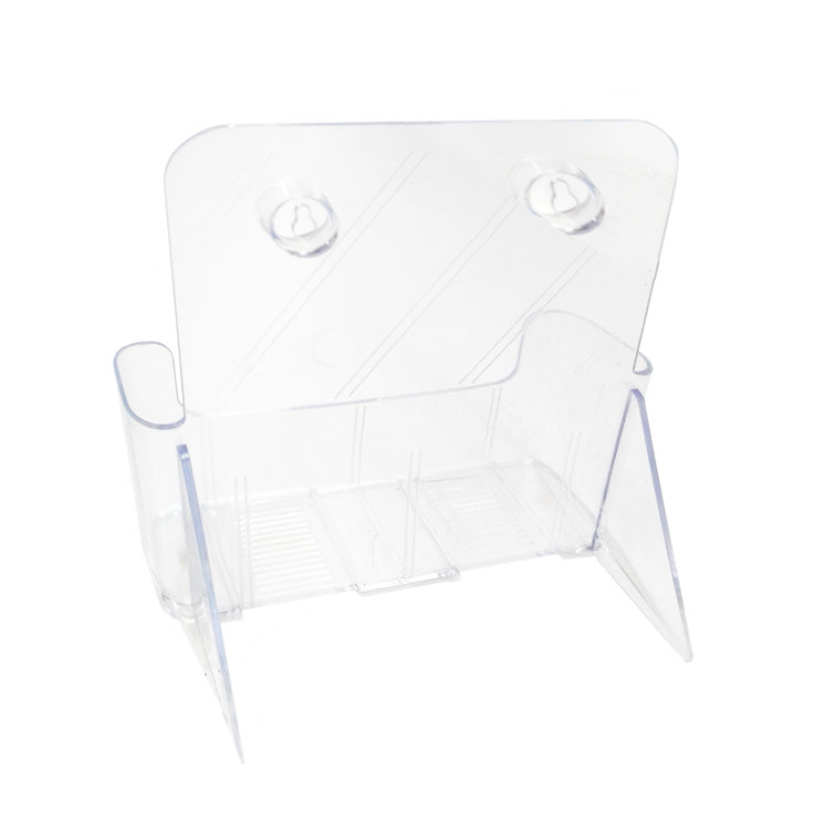 FixtureDisplays Porte-dépliant mural en acrylique transparent à 1 ...