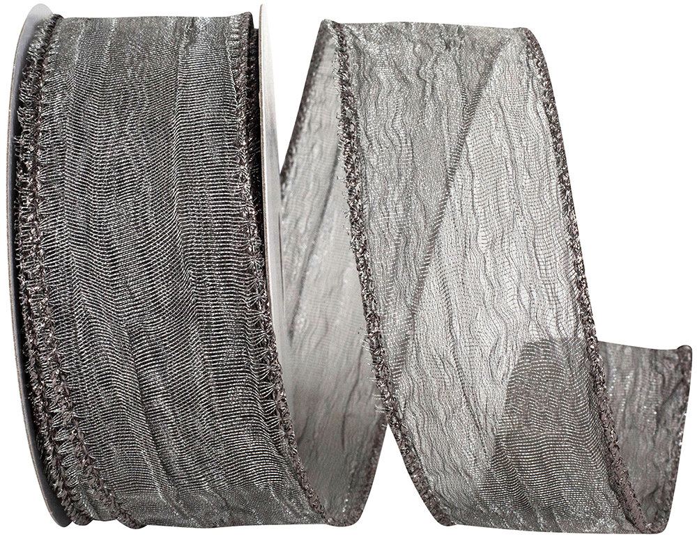 The Holiday Aisle® Crushed Mesh Elegance Wired Edge Ribbon | Wayfair