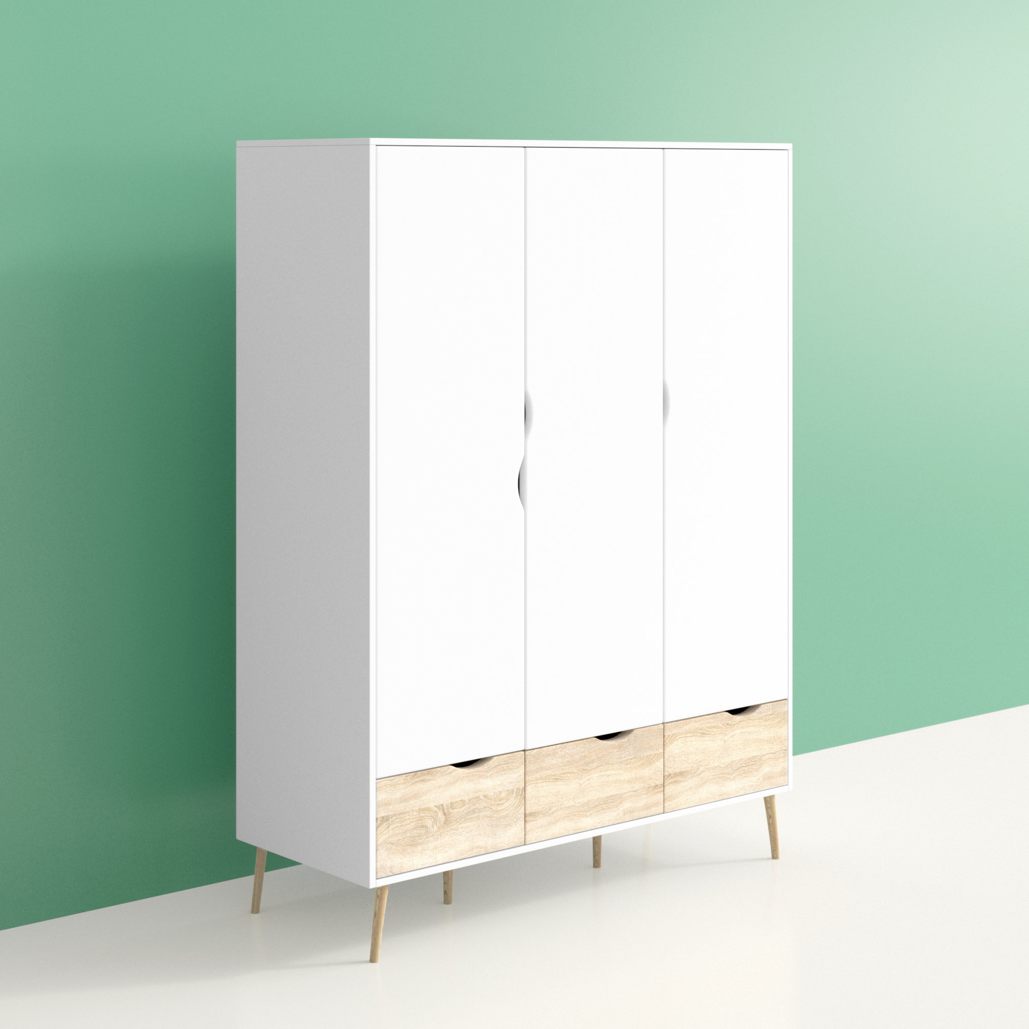 Hashtag Home Myrasol 3 Door Wardrobe & Reviews | Wayfair.ie