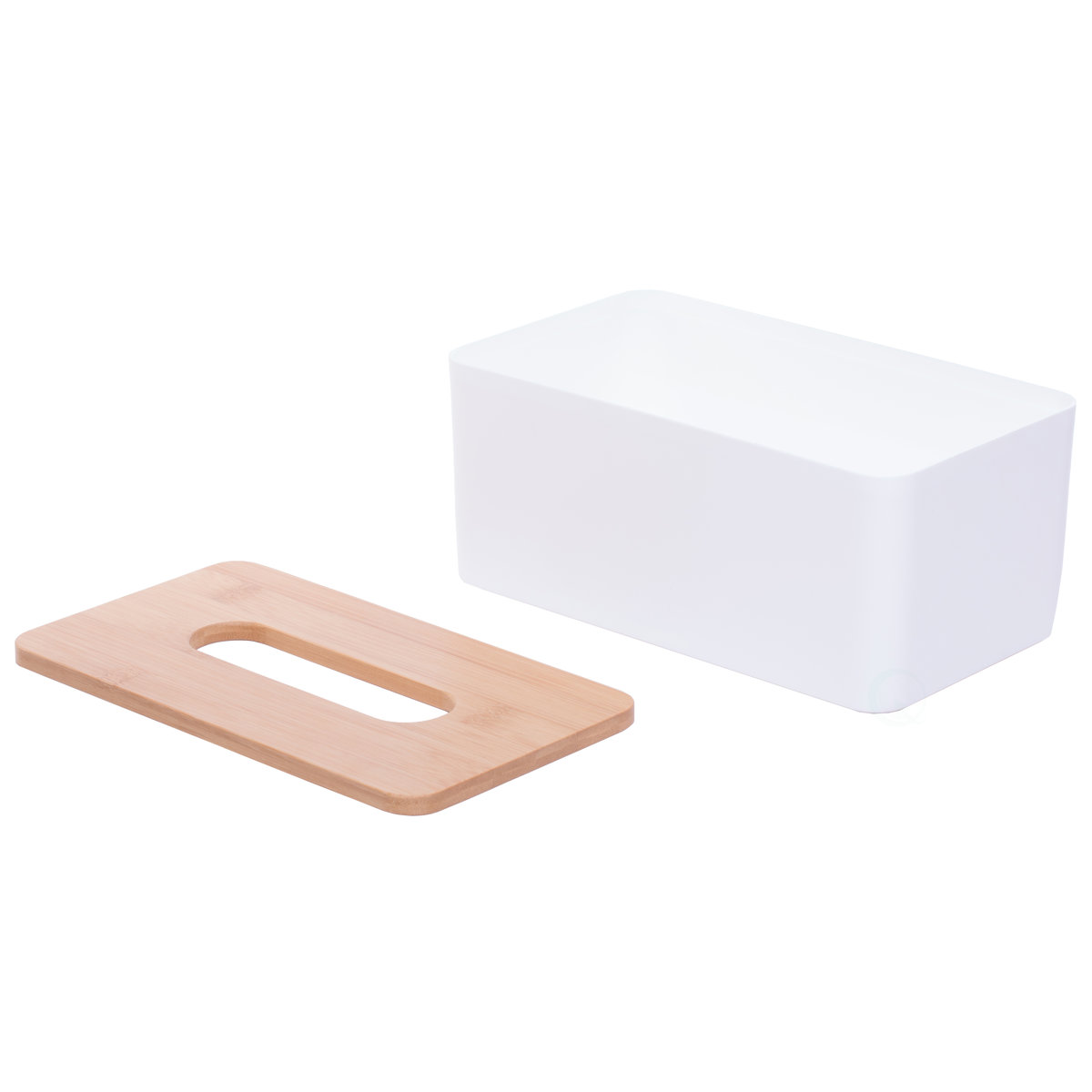 Red Barrel Studio® Magee Bamboo Top Tissue Box Cover & Reviews | Wayfair