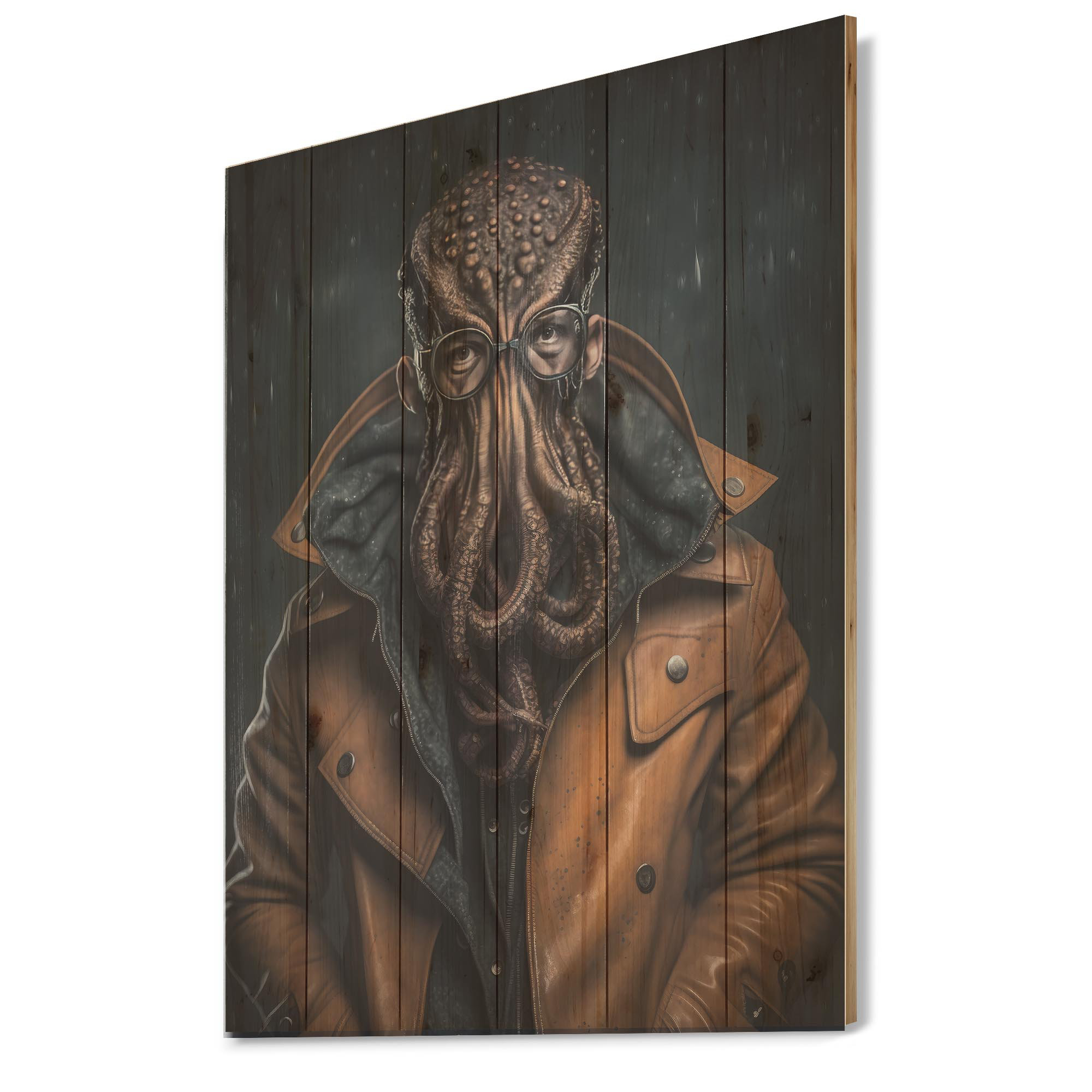 Trinx Hallvard Anthropomorphic Of Octopus Portrait VI - Unframed Print ...